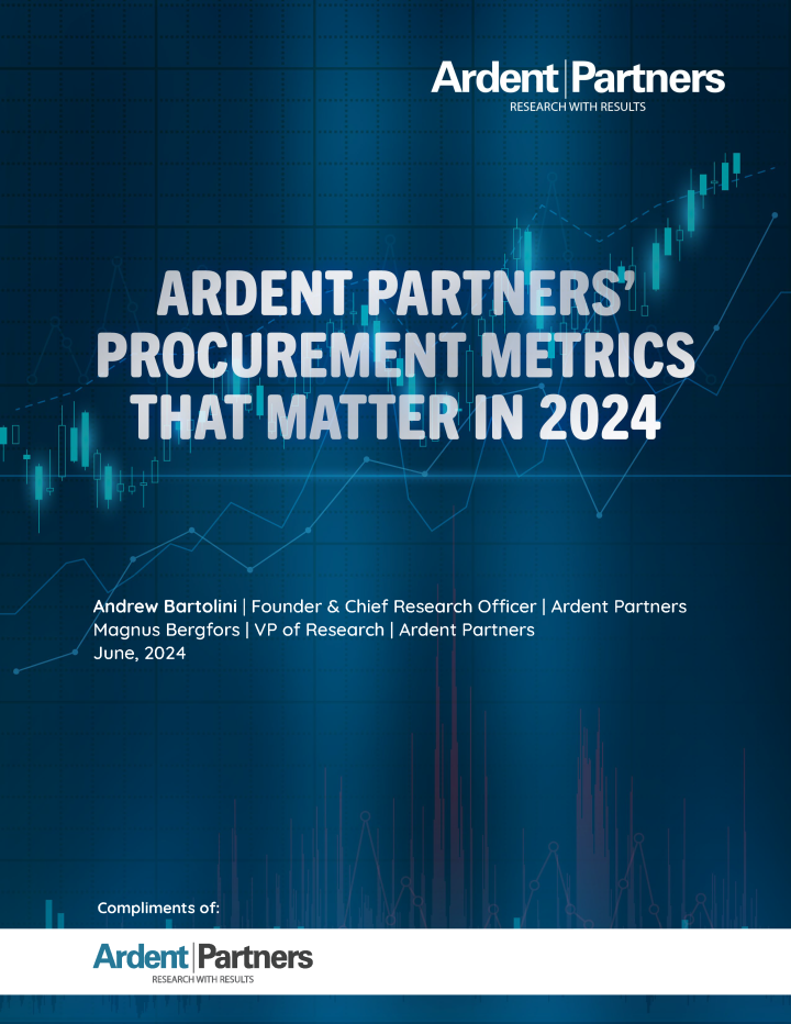 Benchmarking (Metrics that Matter) – Ardent Partners Benchmarking (Metrics that Matter) – Ardent Partners